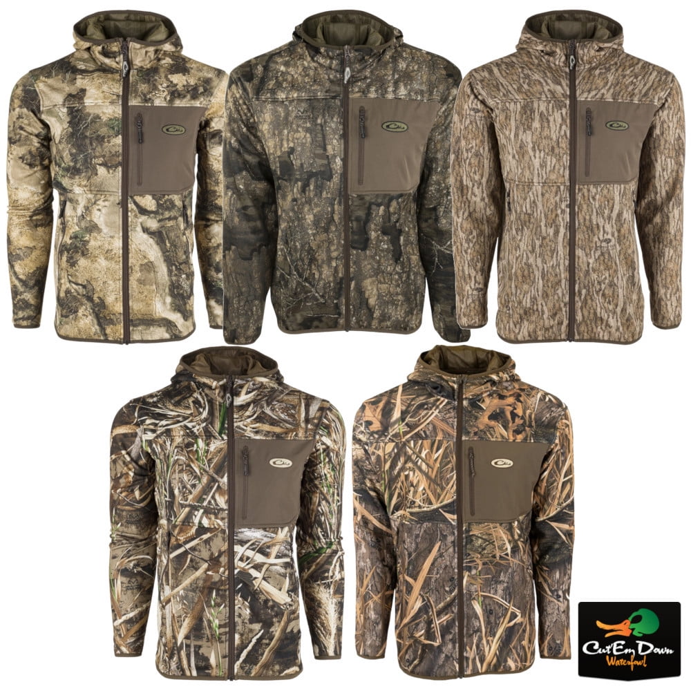 Drake Waterfowl MST Technical Performance Fleece Full Zip Bottomland ...