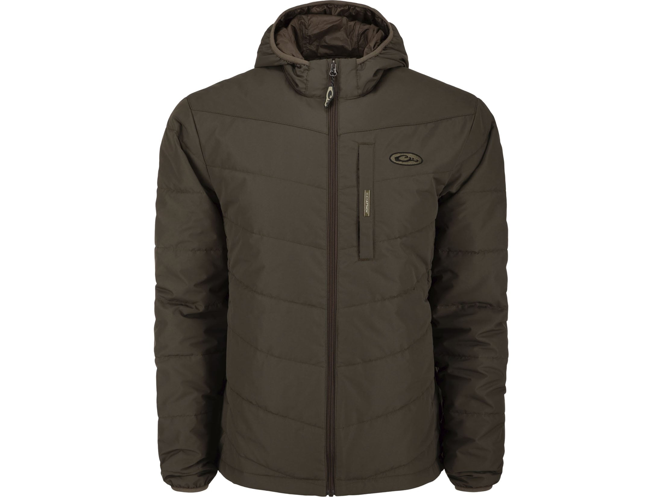 Drake Men's MST Synthetic Down Hooded Jacket Green Timber Large ...