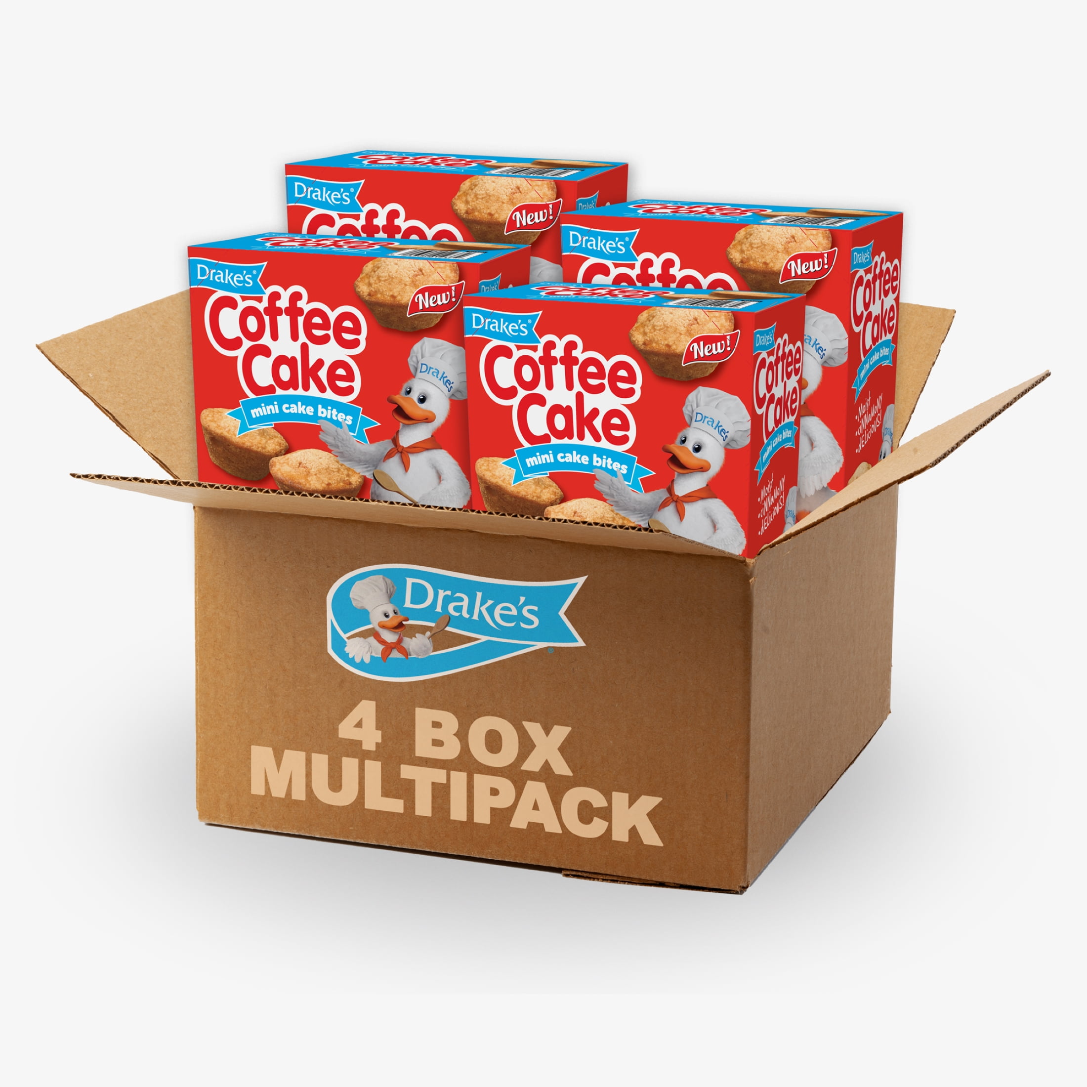 Drake's Coffee Cake Mini Cake Bites, 20 Pouches (4 Boxes), 33.6 oz ...