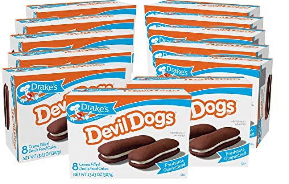 Drake's Devil Dogs, 1.7 oz Snack Cakes, 12 Boxes - Walmart.com