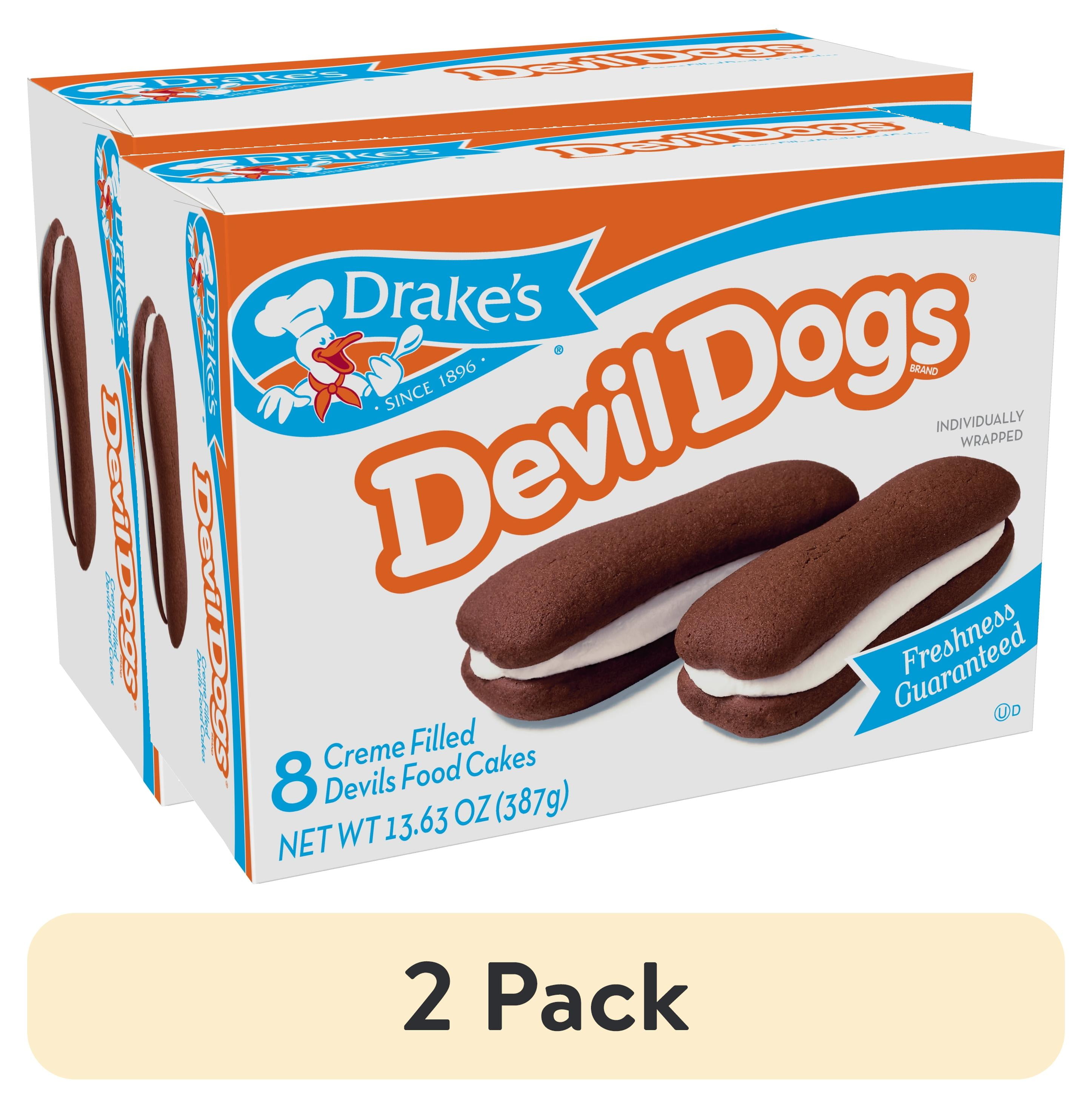 (2 pack) Drake's Devil Dogs, 8 Count, 13.63 oz - Walmart.com