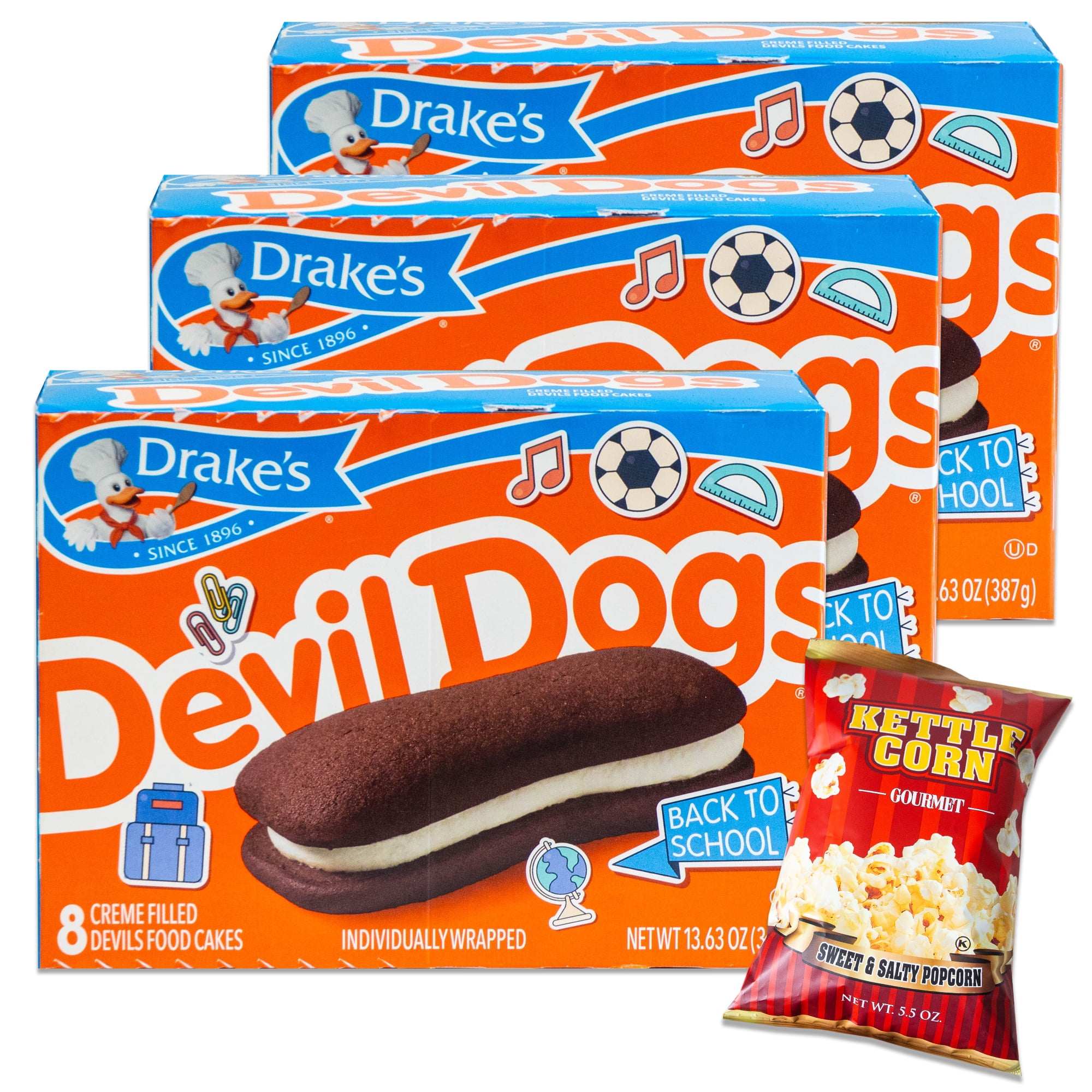 Drake's Devil Dogs (8ct, 3 packs) - Variety Pack - Sweet and Salty ...