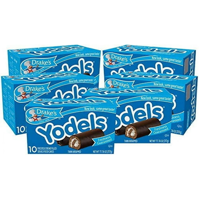 Drake's Yodels, 1.1 oz Cake Rolls, 6 Boxes - Walmart.com