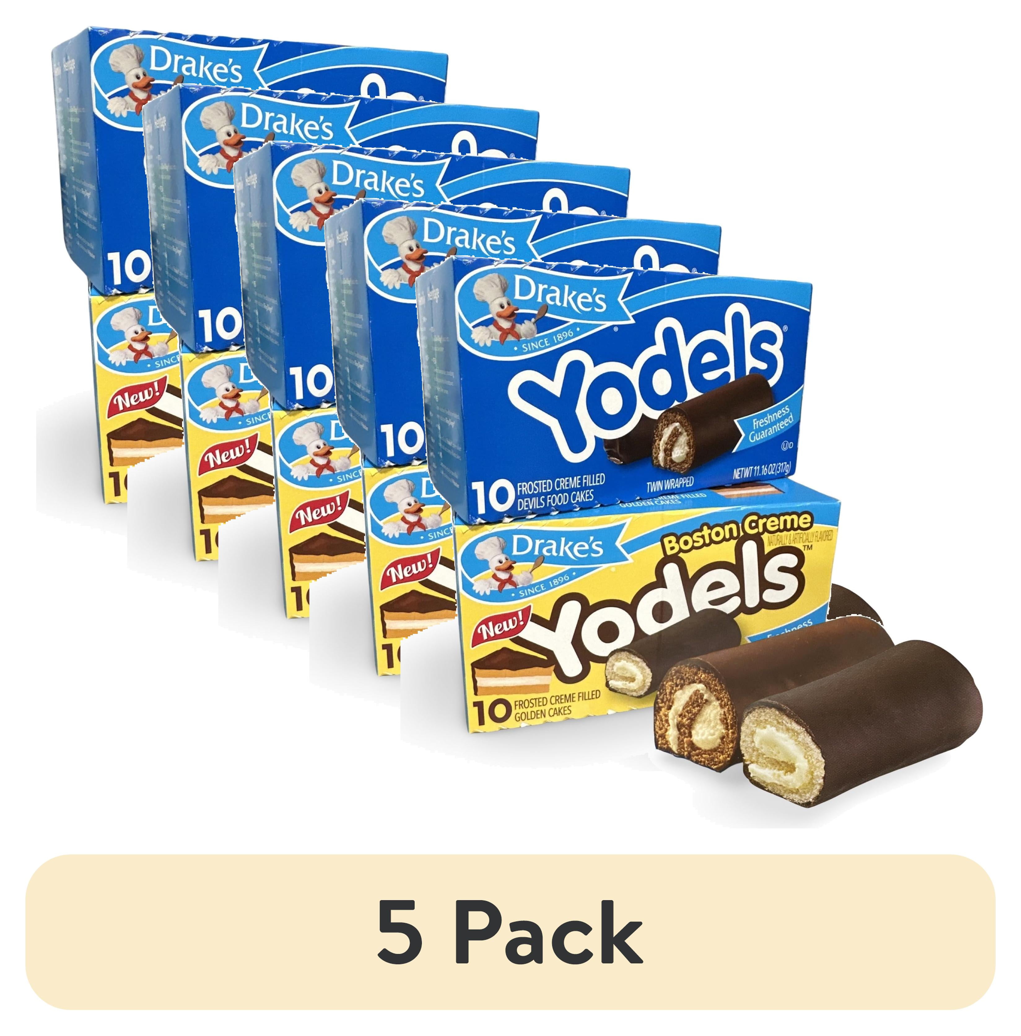 (5 pack) Drake's Yodels Combo Pack | Boston Creme & Original Devils ...