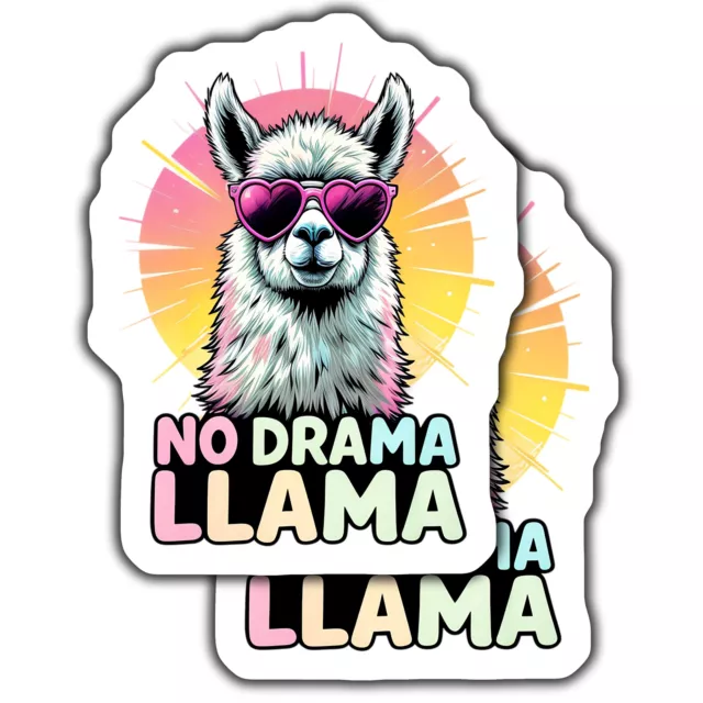 No Drama Llama Sticker, Fun Llama Stickers, Cute Llama Decor, Llama ...