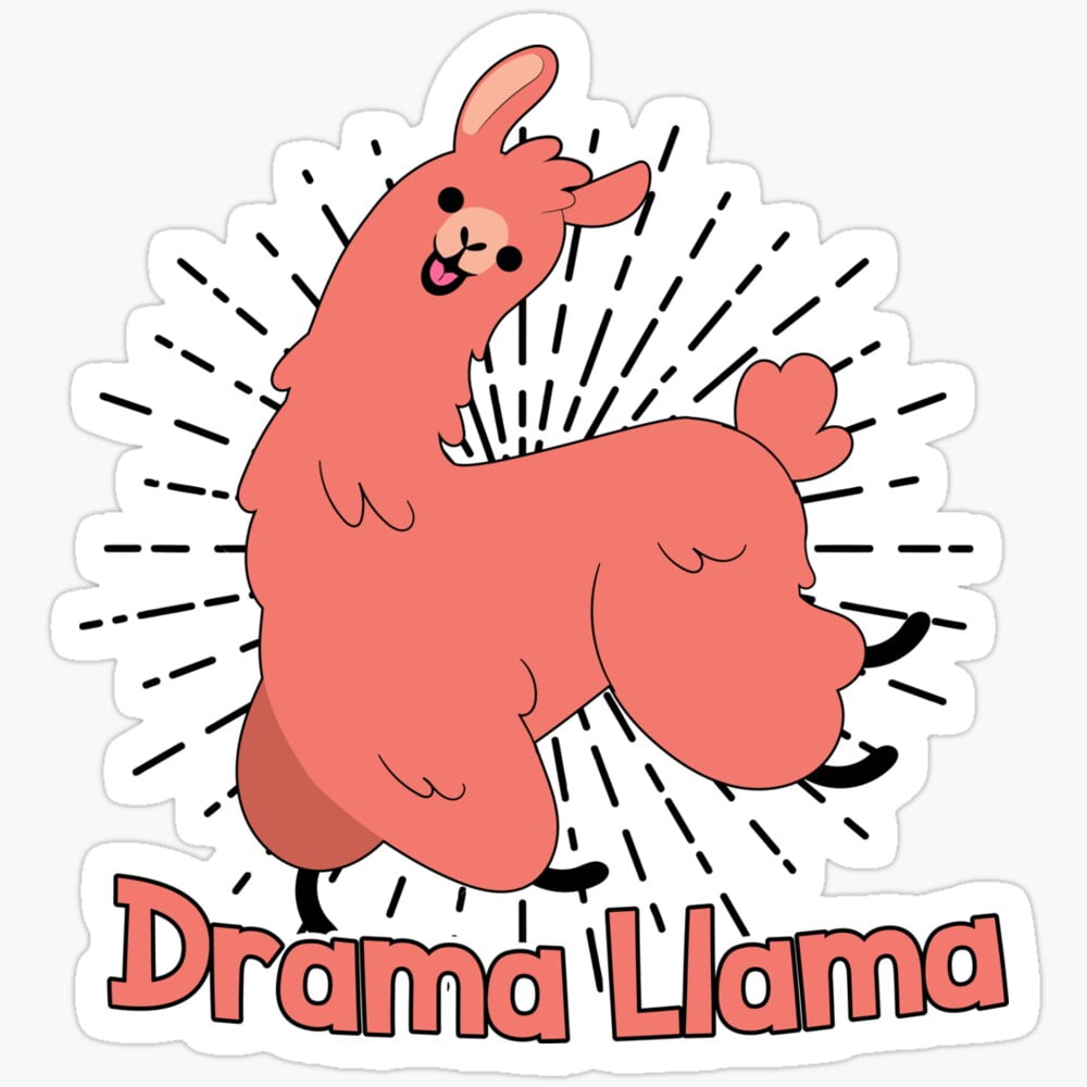Drama Llama Sticker Phone Decal Water Bottle Stickers Car Decals ...