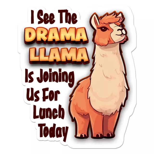 Drama Llama Sticker Phone Decal Water Bottle Stickers Car Decals ...