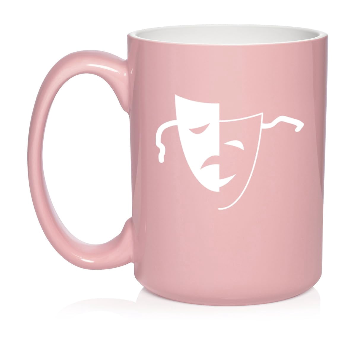 Drama Mask, Tragedy and Comedy Masks, Theater Gift Ceramic Coffee Mug ...