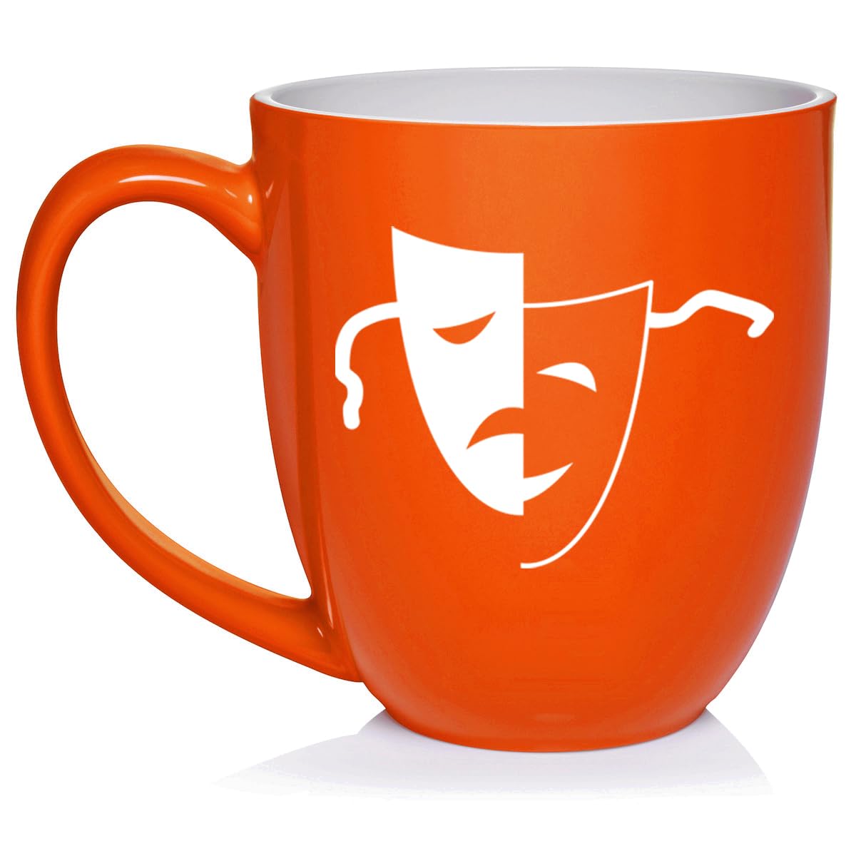 Drama Mask, Tragedy and Comedy Masks, Theater Gift Ceramic Coffee Mug ...