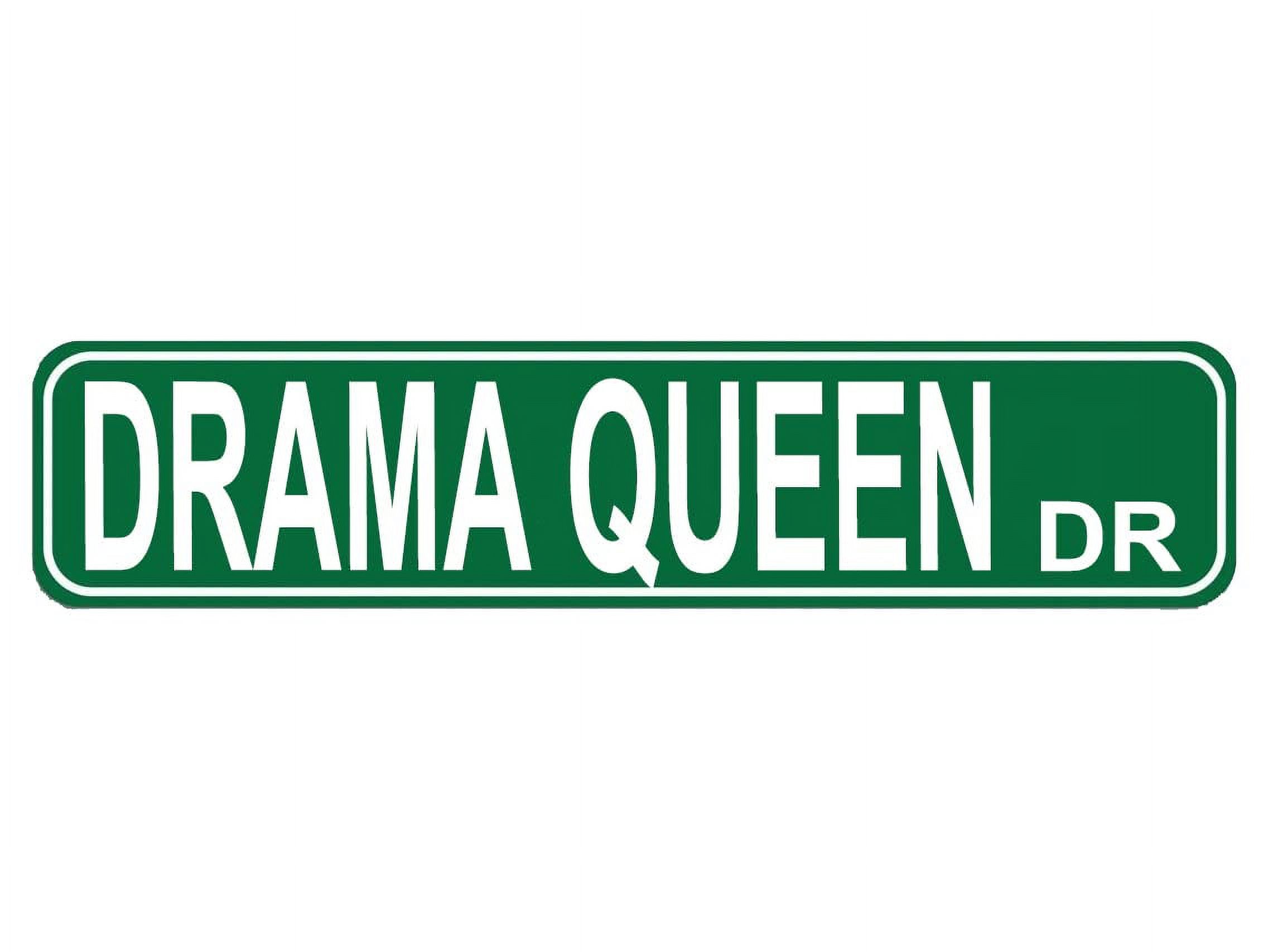 Drama Queen DR Street Sign, Quality Metal Sign, Drama Queen DR Sign ...
