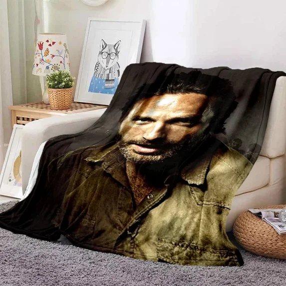 Drama The Walking Dead Series Soft Throw Blanket Zombie Movie Printed ...
