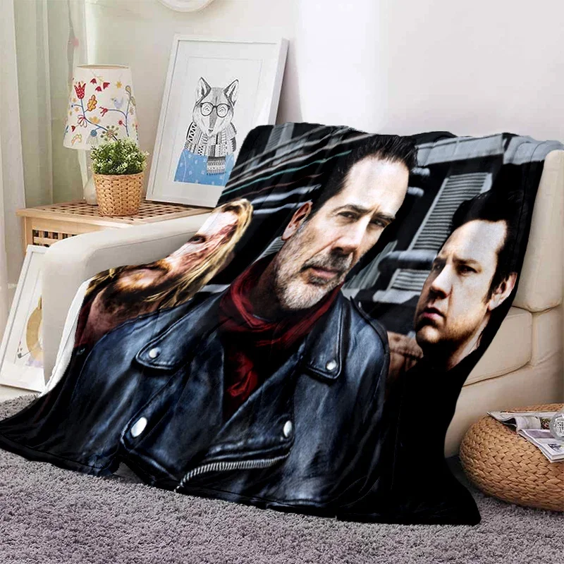 Drama The Walking Dead Series Soft Throw Blanket Zombie Movie Printed ...