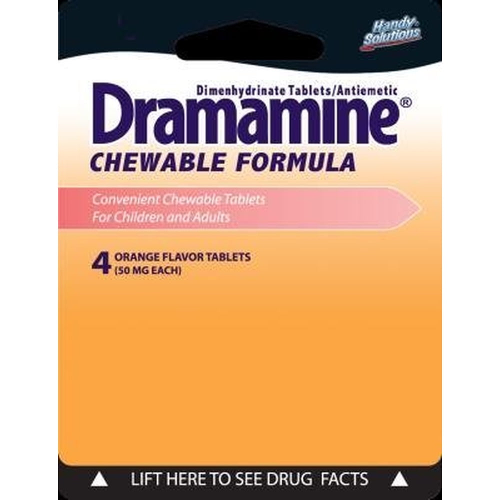 Dramamine 4ct Tablets (Pack of 36) - Walmart.com