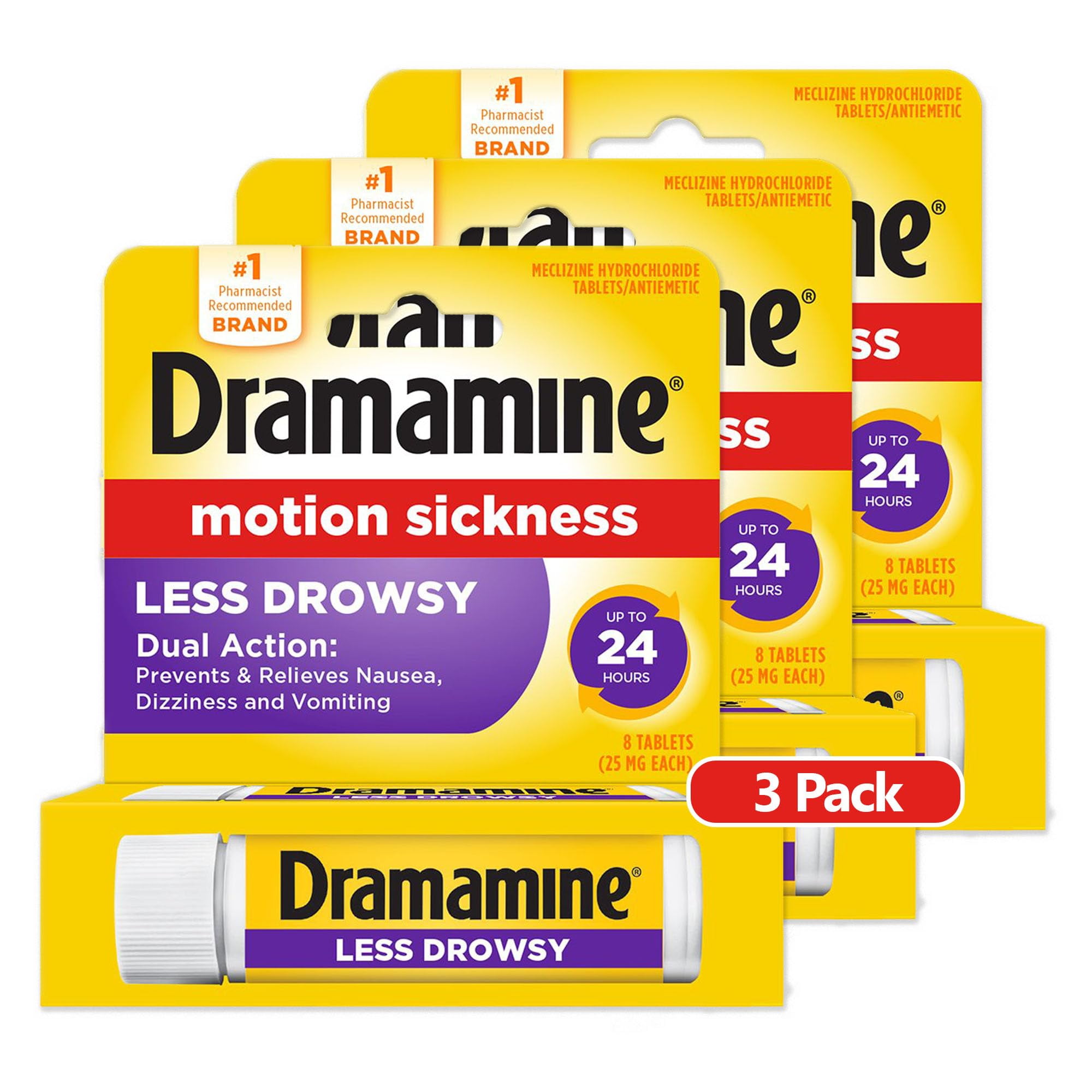 Dramamine OTC Medicine for Breakroom Motion Sickness - Walmart Business ...