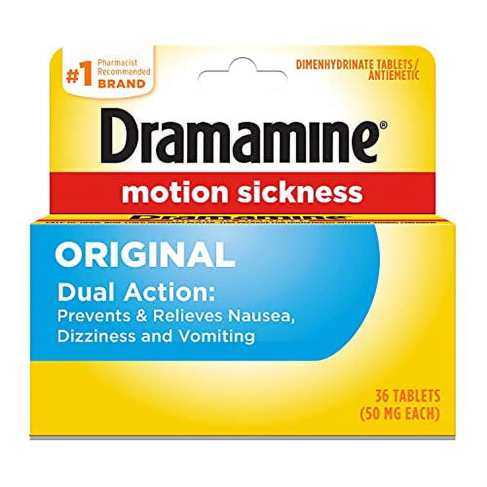 Dramamine Motion Sickness Original, 36 Count - Walmart.com