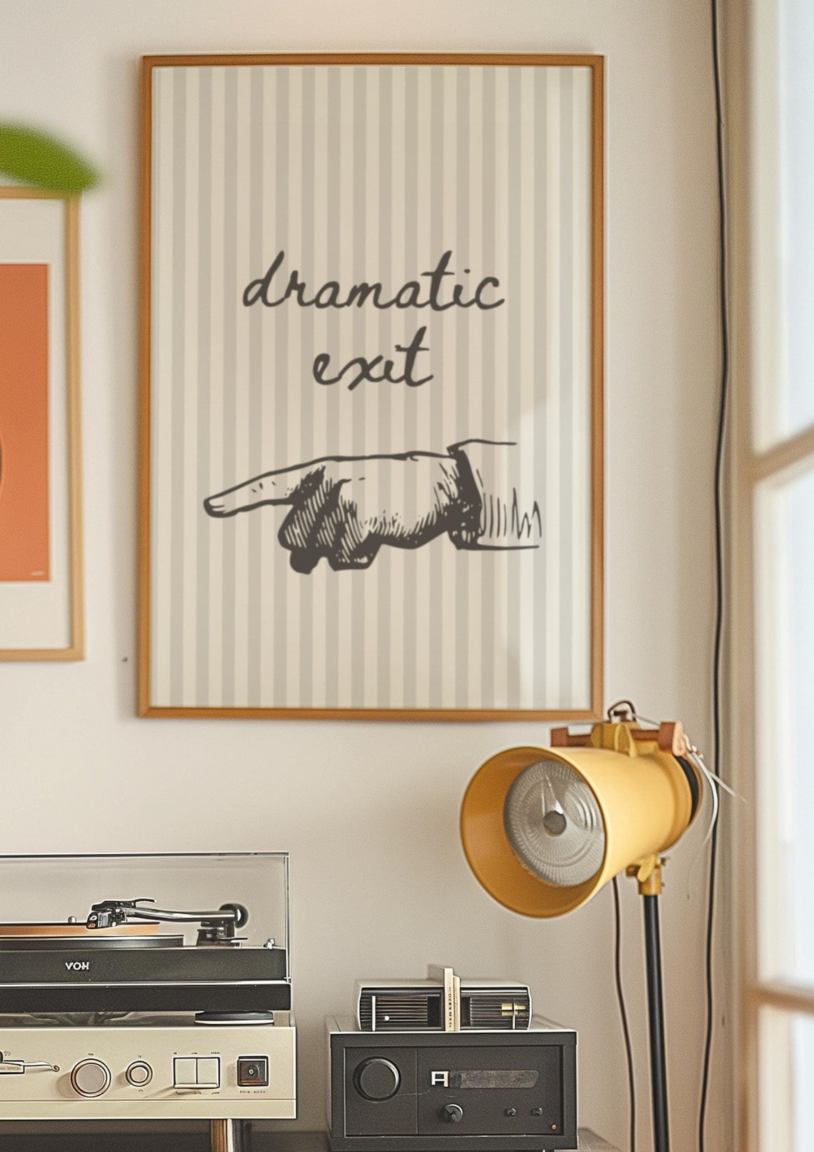 Dramatic Exit Poster, Exit Sign, Trendy Dramatic Exit Sign Print ...