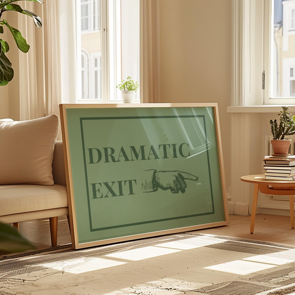 Dramatic Exit Sign, Exit Sign, Trendy Dramatic Exit Sign, Funny Hallway ...
