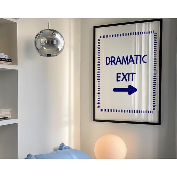 Dramatic Exit Sign Wall Art Print, Unframed Paper Poster 24x36in ...