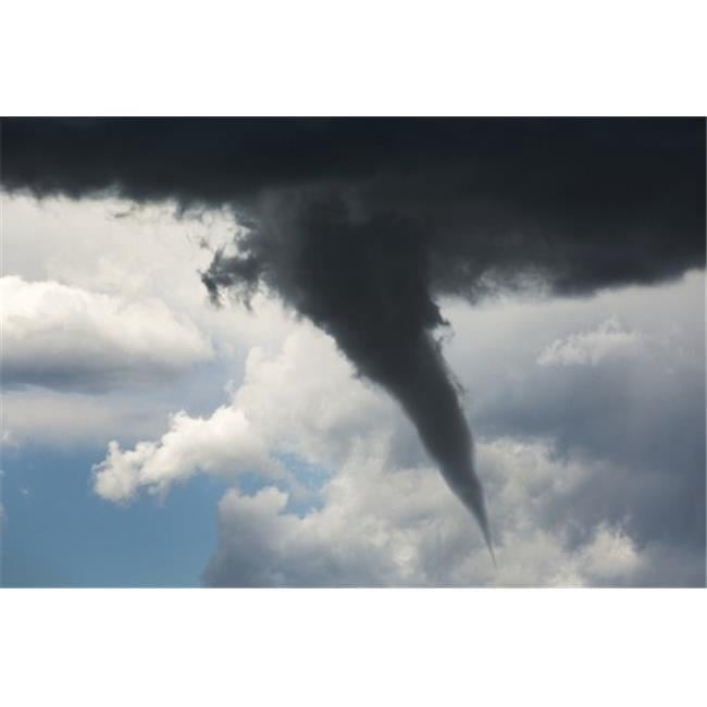 Dramatic Funnel Cloud Created in Dark Storm Clouds - Calgary Alberta ...