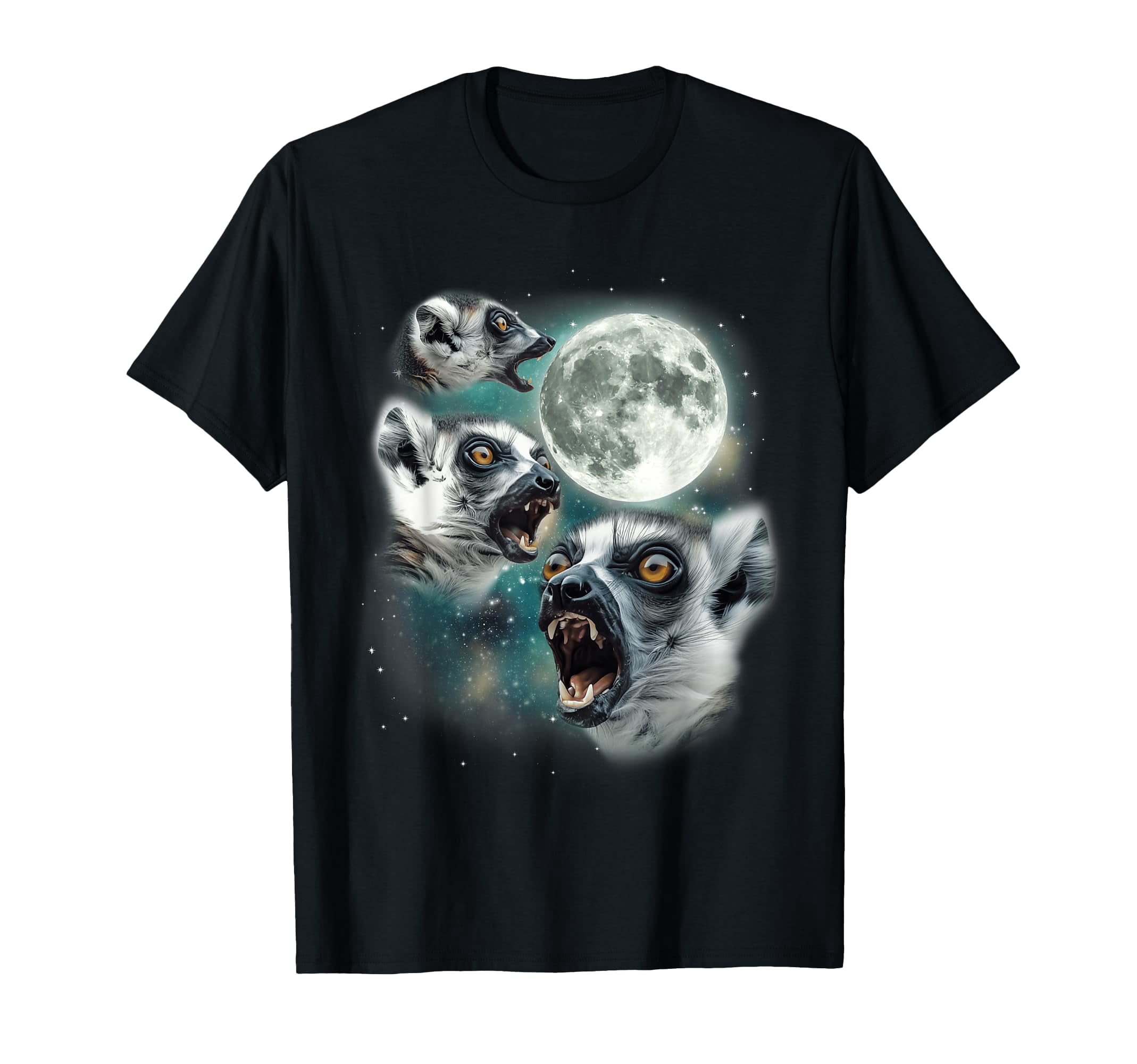 Dramatic Howling Lemurs Moon T-Shirt for Unique and Fun Style - Walmart.com