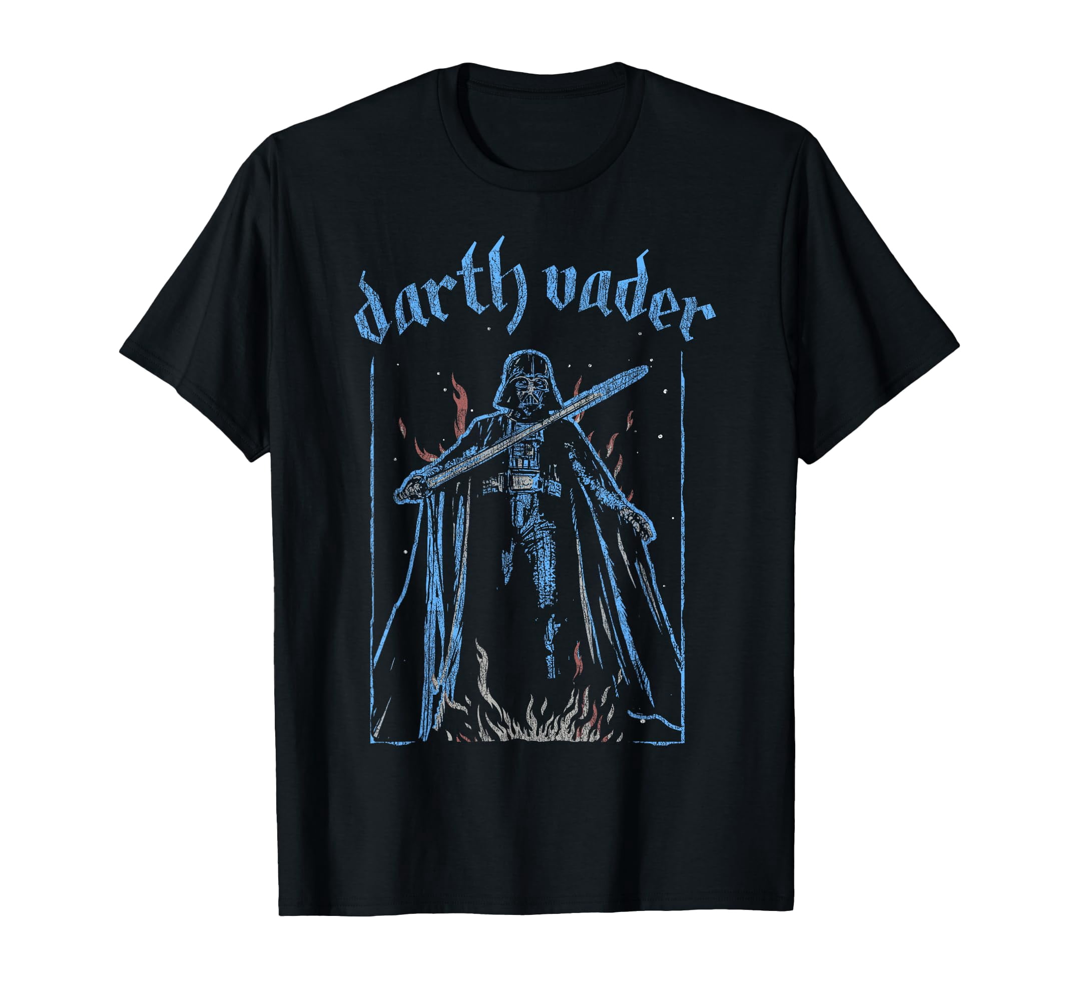 Dramatic Line Art Portrait T-Shirt with Fiery Background for Stylish ...