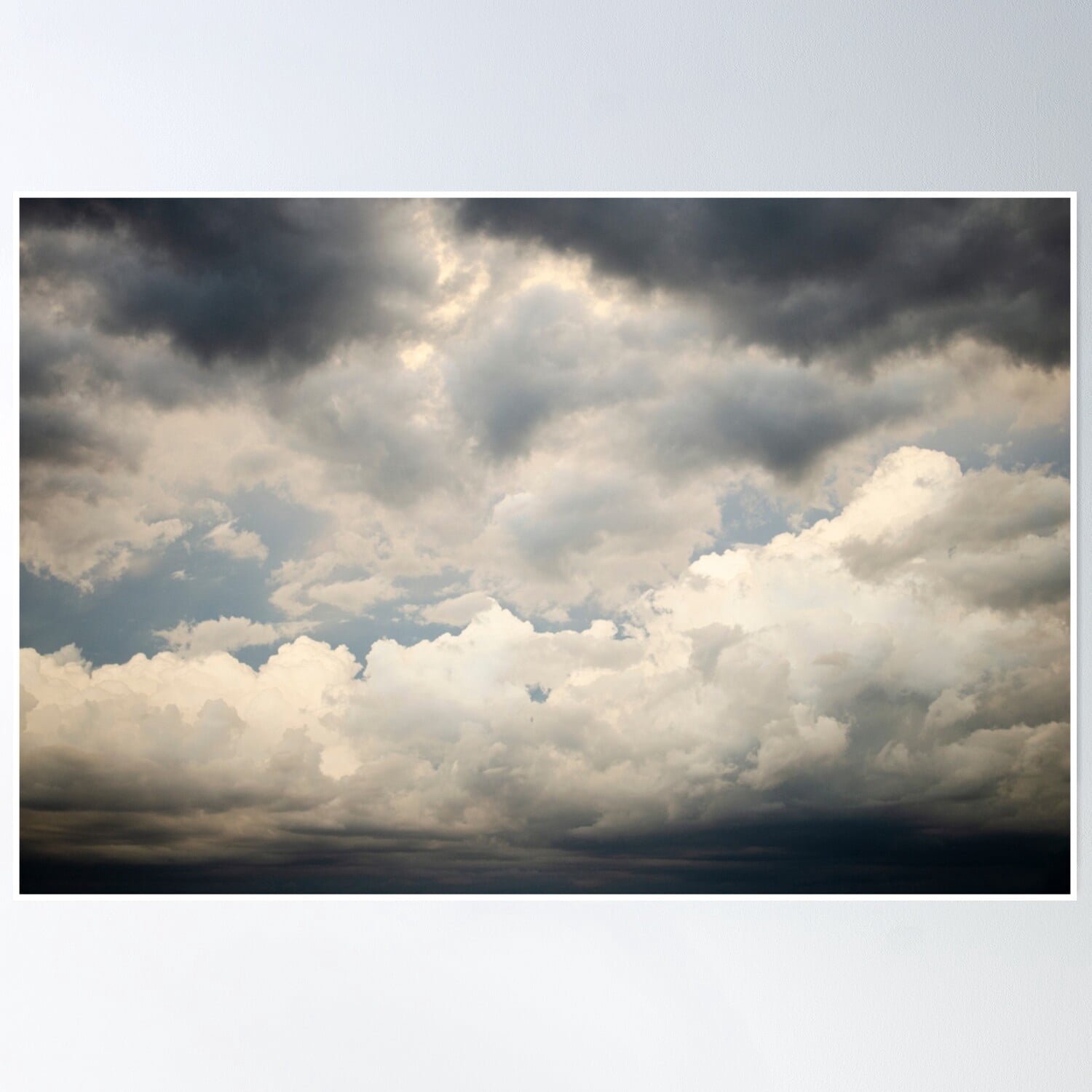 Dramatic Overcast Sky With Dark Clouds Poster Wall Art, Modern Wall ...