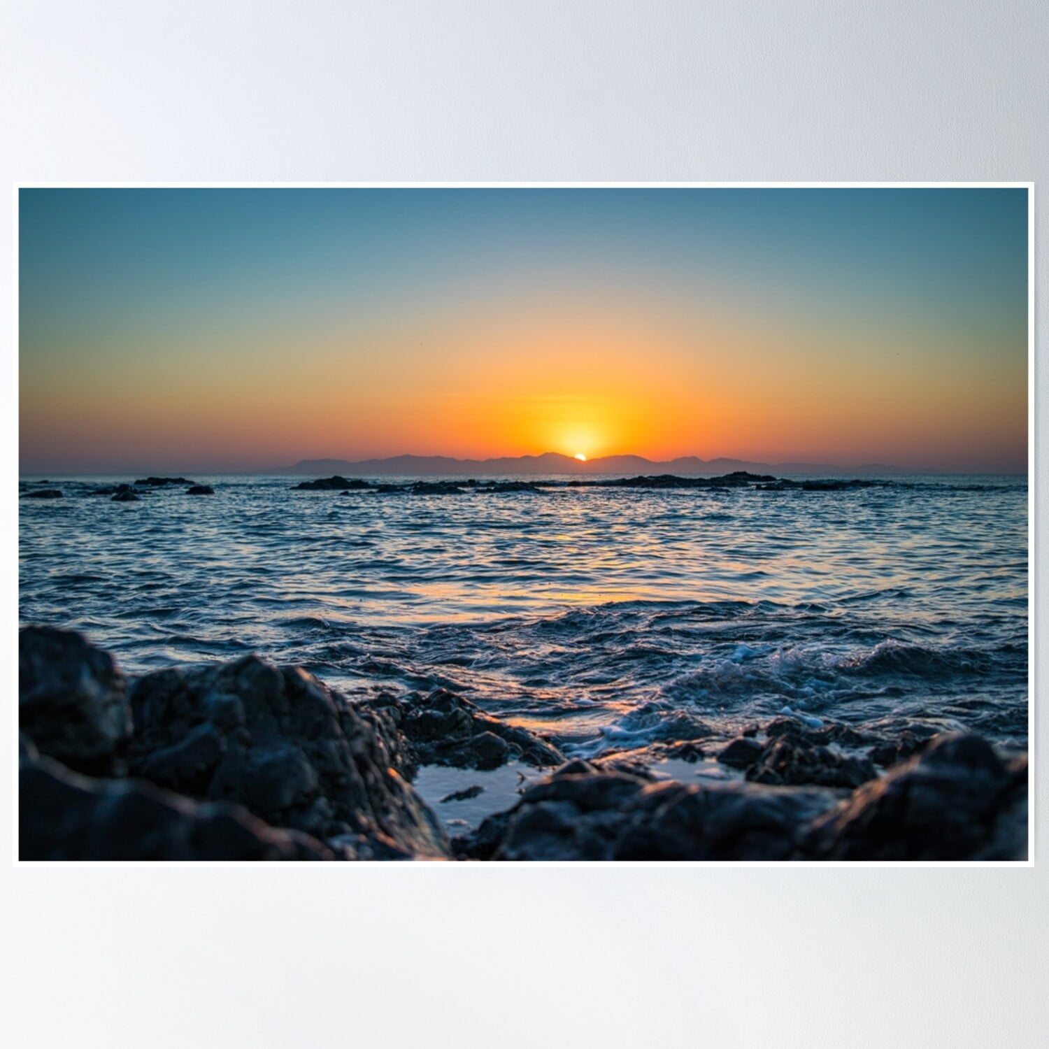 Dramatic Sunrise Poster Wall Art, Modern Wall Decor, 24x36 UNFRAMED ...