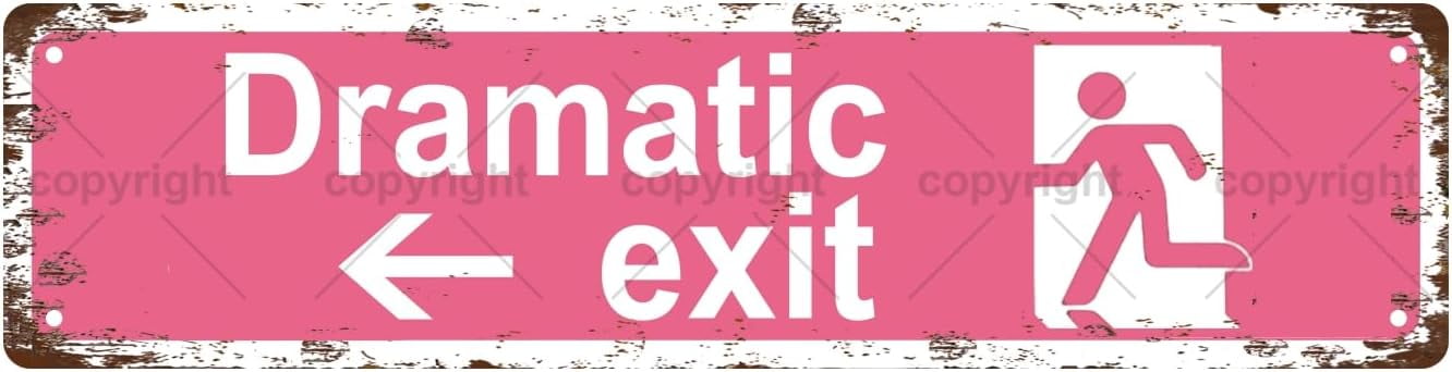 Dramatic exit Left Arrow Vintage Metal Tin Street Sign Bar Cafe Garage ...