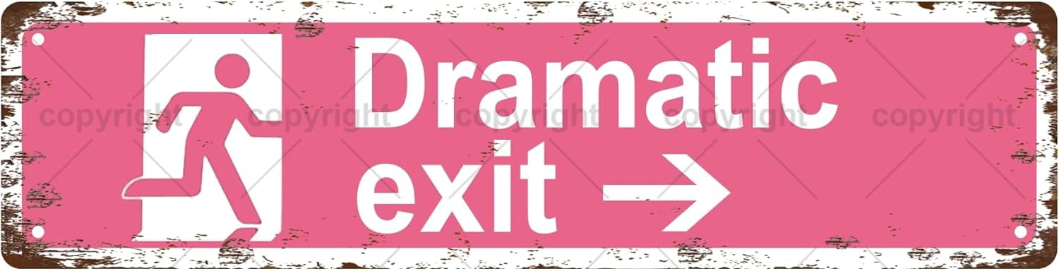 Dramatic exit Right Arrow Vintage Metal Tin Street Sign Bar Cafe Garage ...