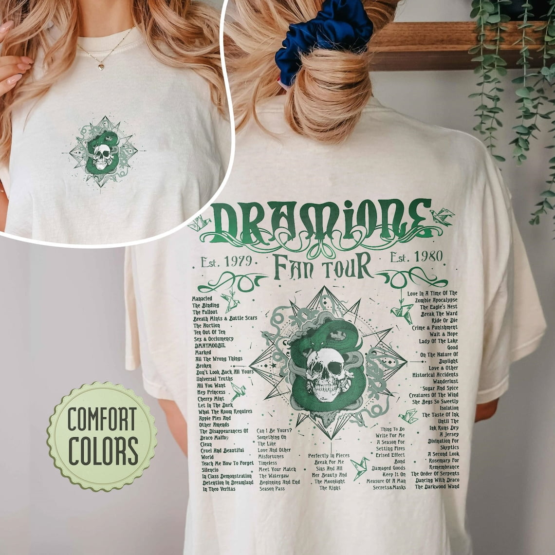 Dramione Fanfiction Comfort Colors Shirt, Dramione Tour Shirts, Draco ...
