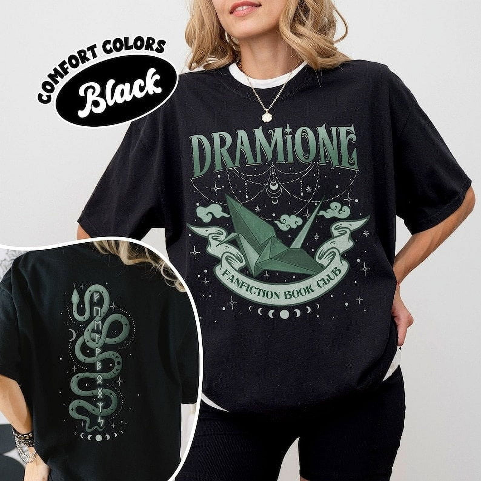 Dramione Fanfiction Manacled Draco Wizard Fan Unisex Tee 2side HQ, for men & women, up to size ...