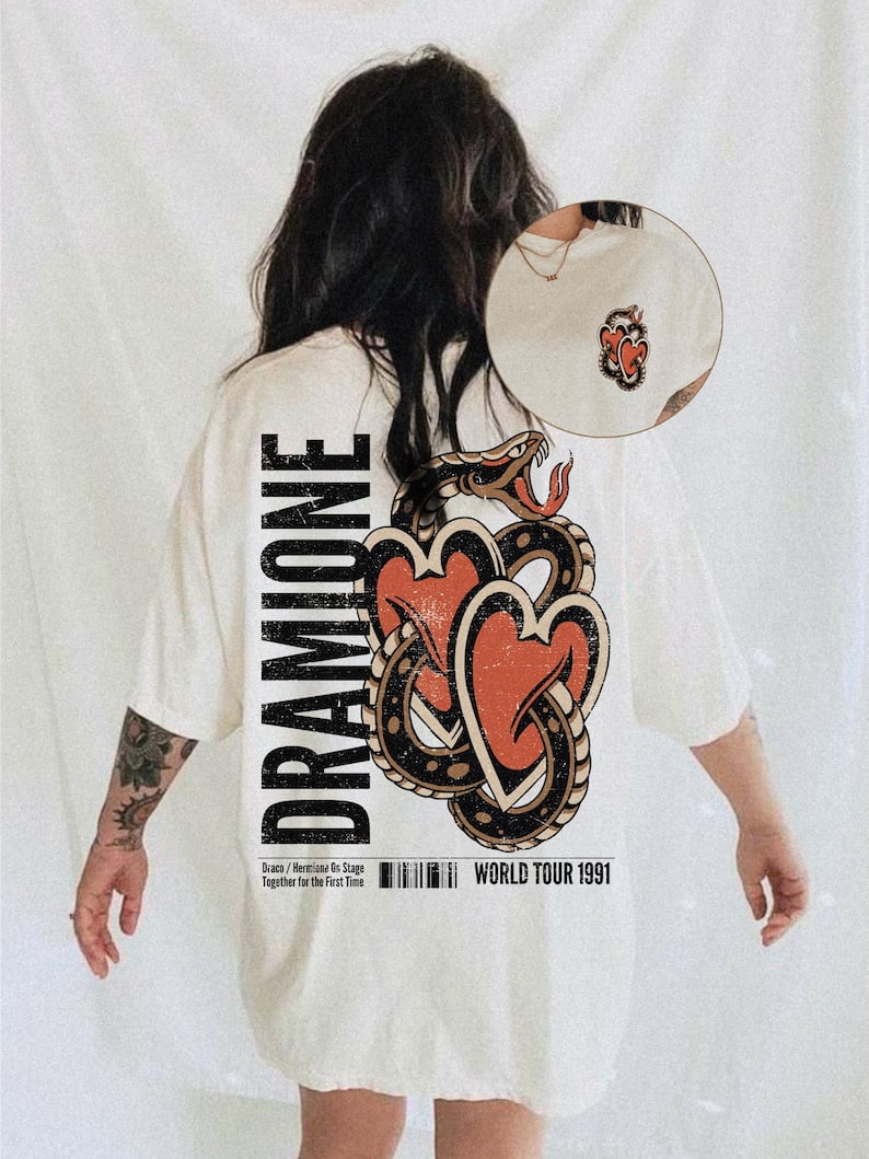 Dramione Tee UNISEX Manacled Shirt Dracotok Hermione Oversized T-Shirt ...