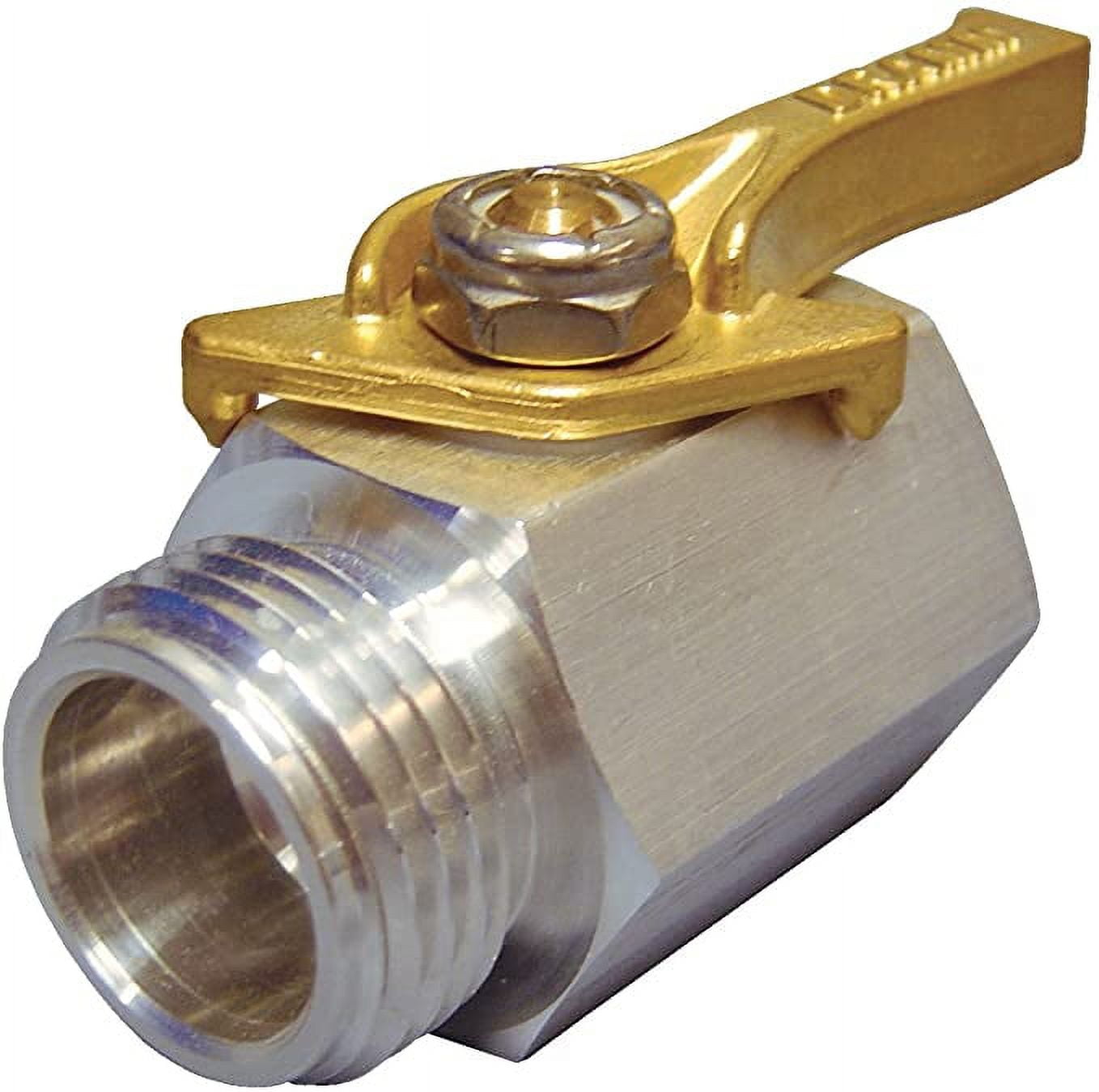 Dramm Heavy Duty Aluminum Shut-Off Valve 1/2", Full Water Flow Control ...