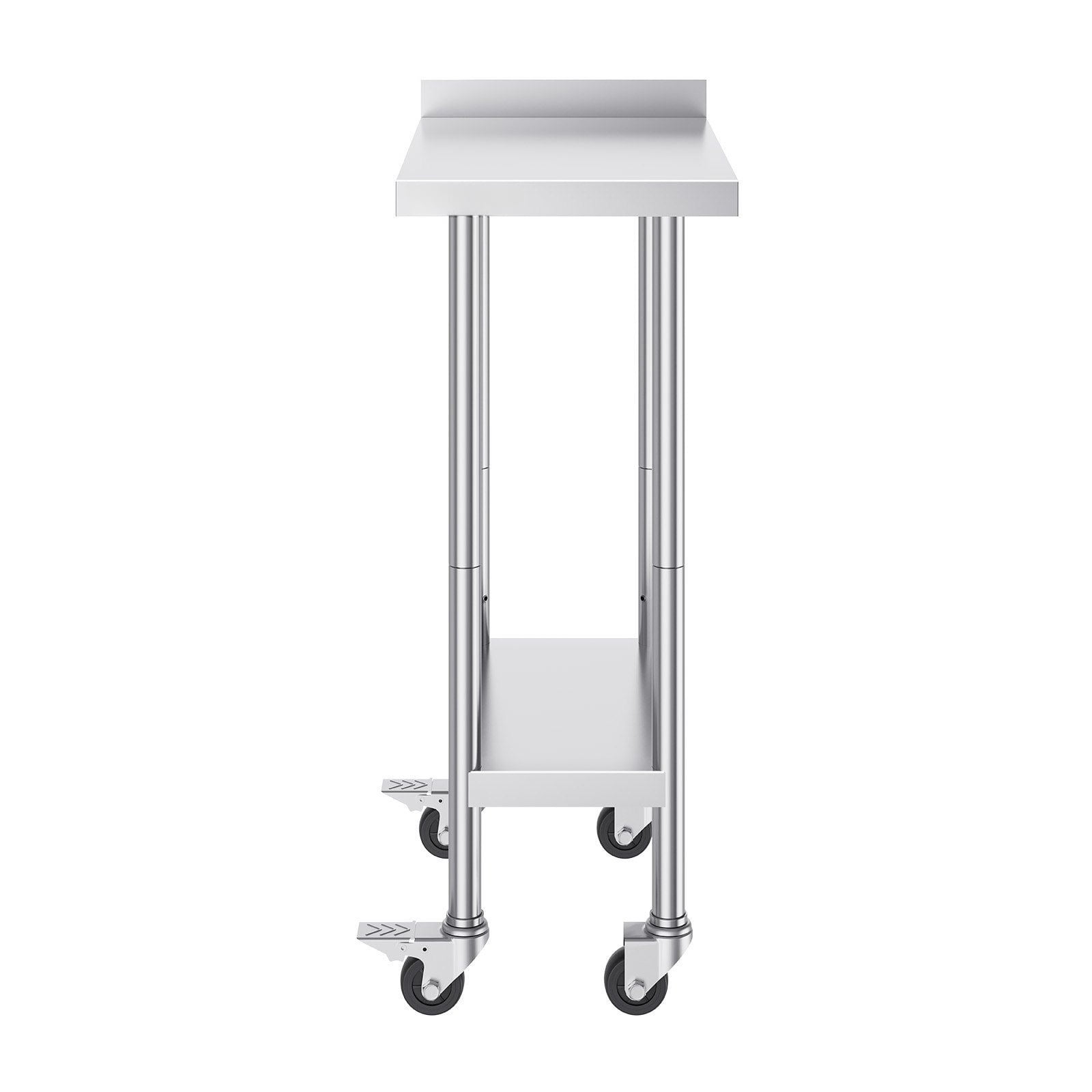 Dranite 24"x15" Stainless Work Table - Casters Adjustable Height ...