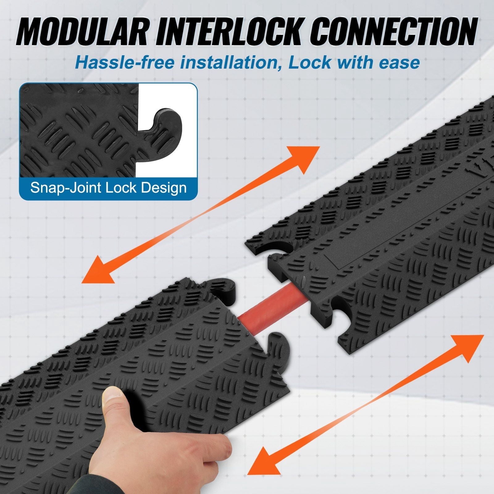 Dranite 39" Speed Bump Style Cable Protector, 2000 lbs Capacity - Heavy ...