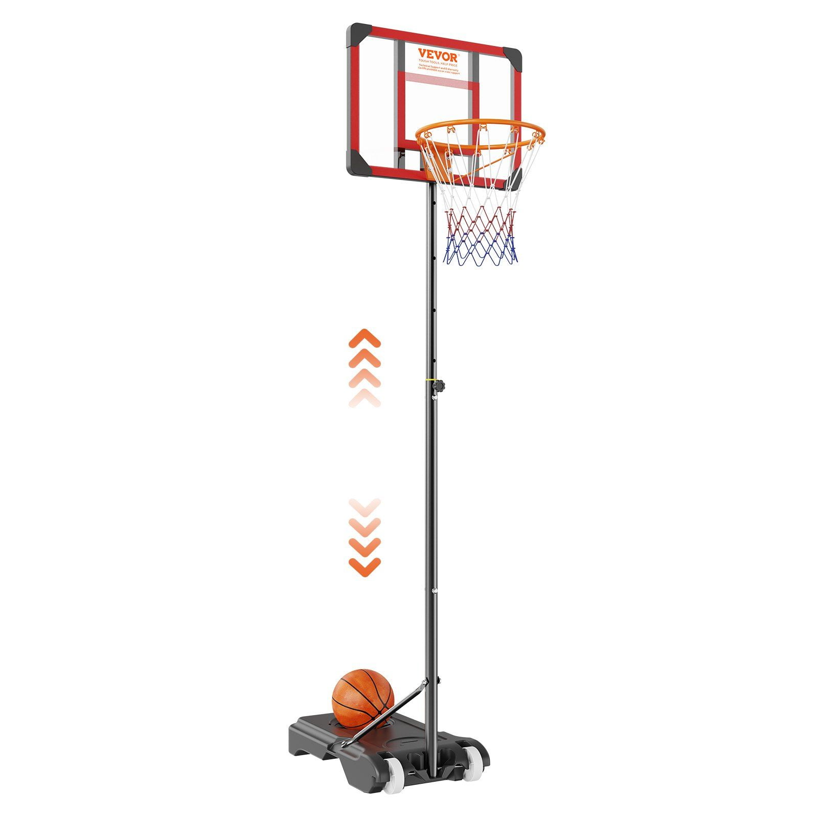 Dranite 5-7 FT Adjustable Basketball Hoop System, 28" Portable ...