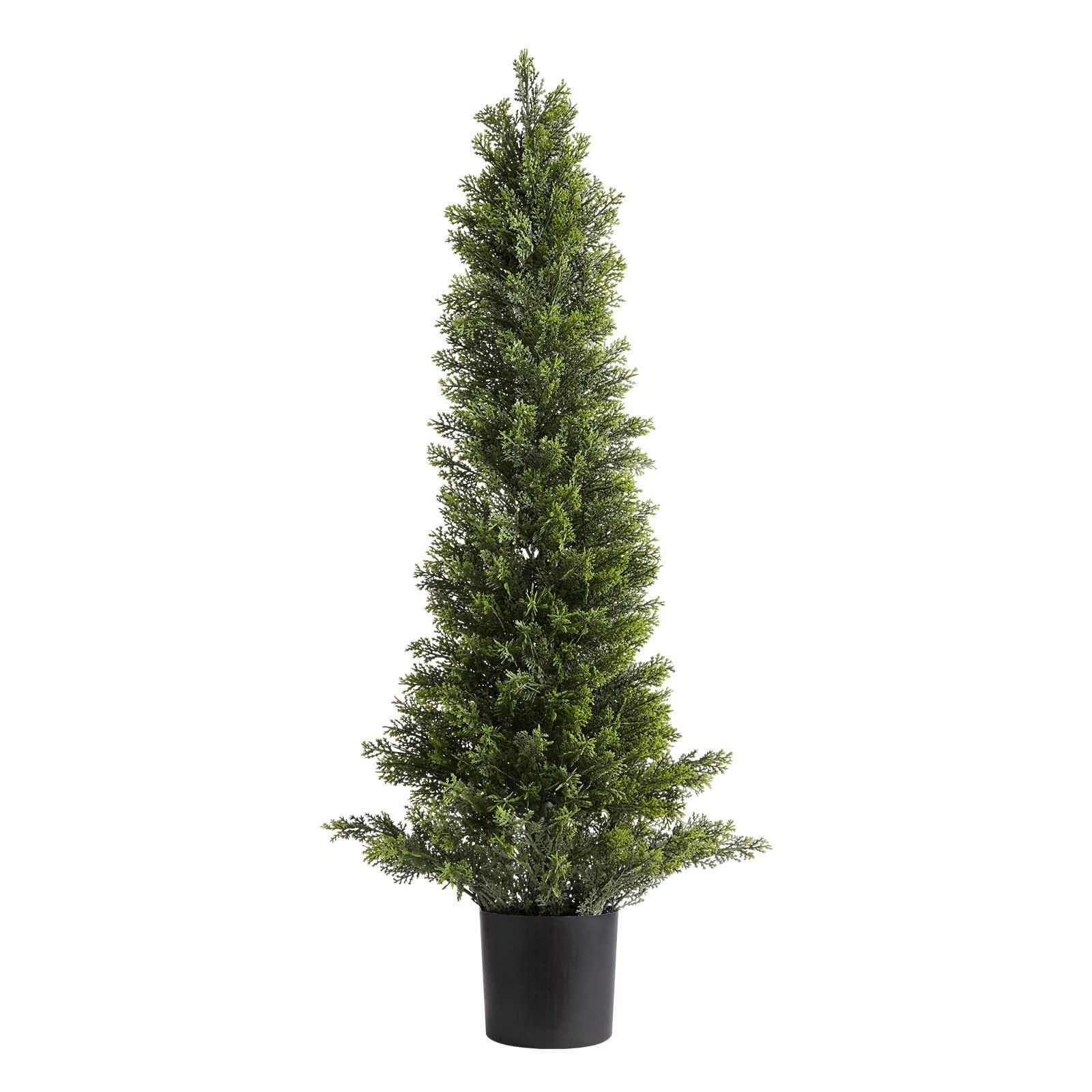 Dranite Artificial Topiary Cedar Trees, 36 Inches (2 Pack) Fake Pine ...