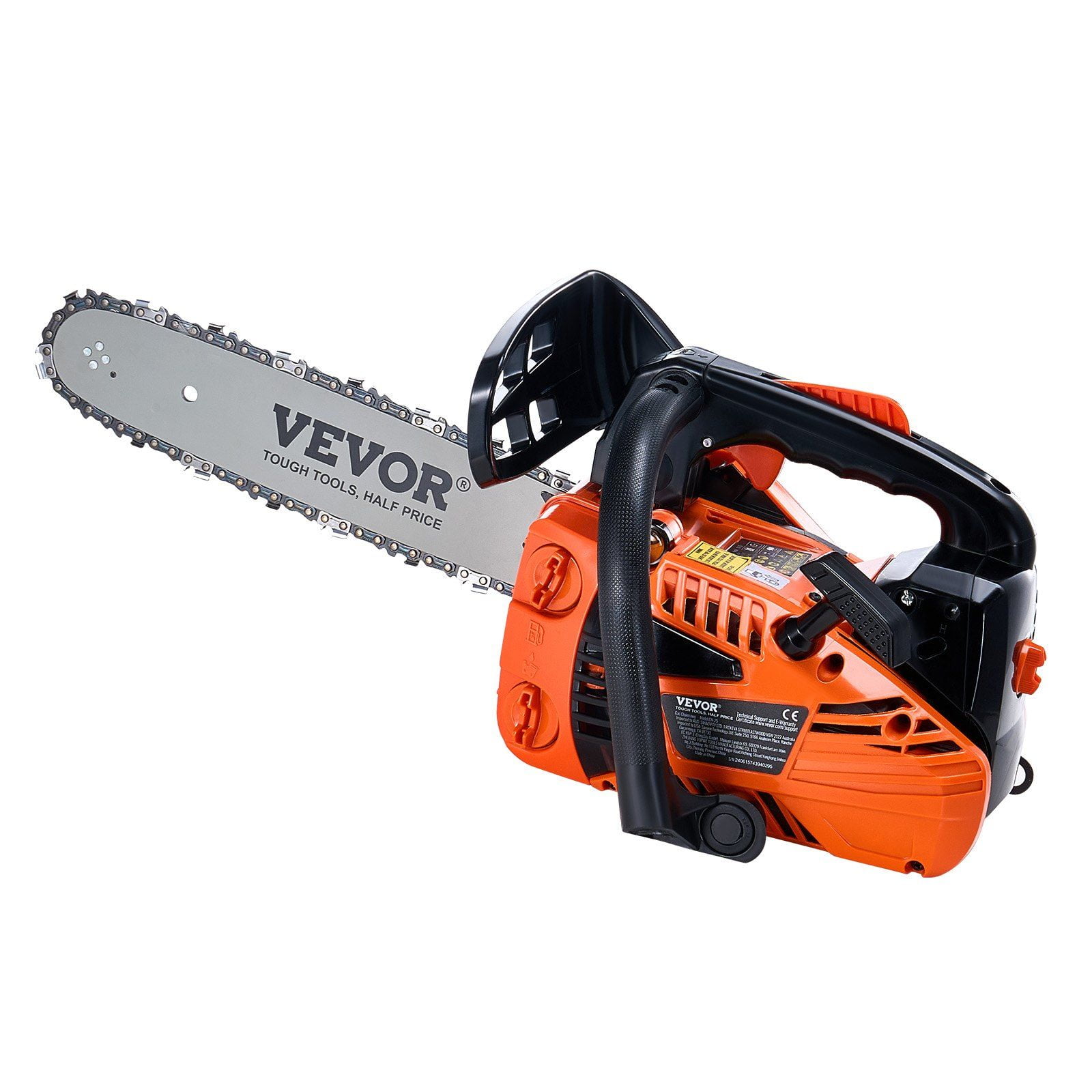 Dranite Gasoline-Powered 25.4cc 12" Chainsaw High-Performance Gas ...
