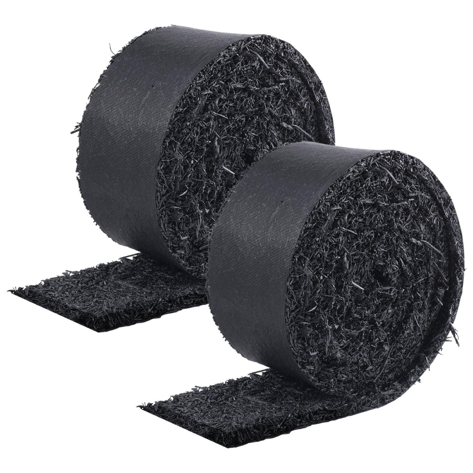 Dranite Permanent Rubber Mulch Mat, 2 Rolls Recycled Rubber Pathway 120 ...