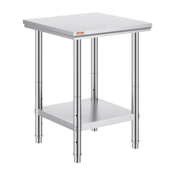 Dranite Stainless Steel Food Preparation Table - 24x24 Inch Kitchen ...