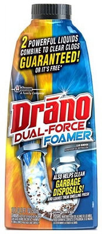 Drano 17 OZ Dual Force Foamer Clog Remover Serious Clog Buster Deep Cl ...
