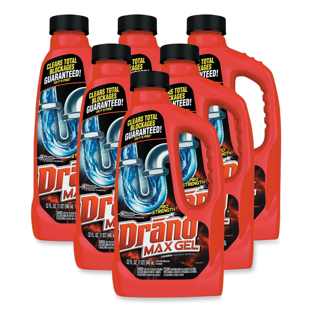Drano 694768 32-Ounce Max Gel Clog Remover Bottle (12/Carton) - Walmart.com