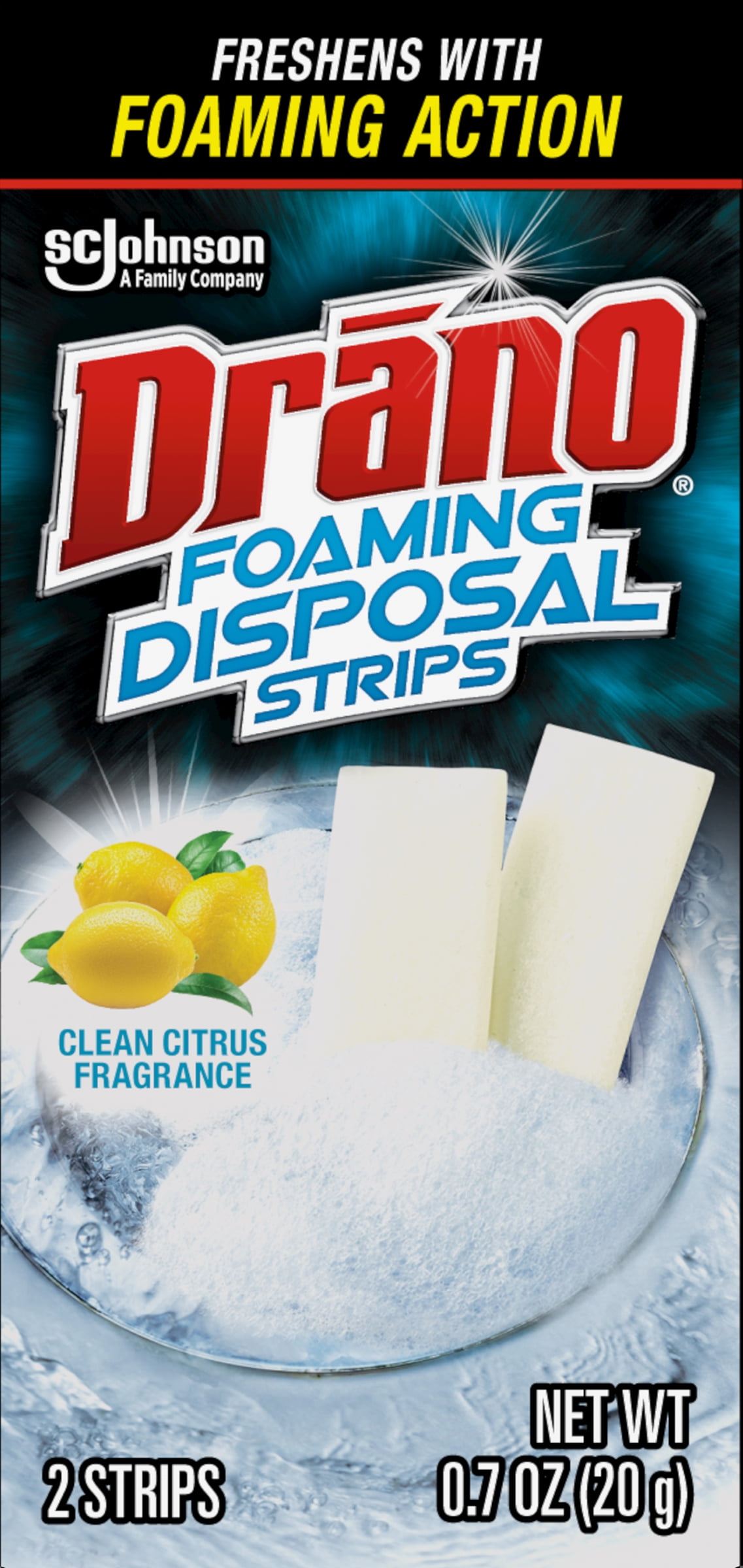 Drano Foaming Disposal Strips 2ct/10 Us - Walmart.com