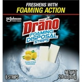 Drano, Foaming Disposal Strips, 8 ct, Garbage Disposal Freshener ...