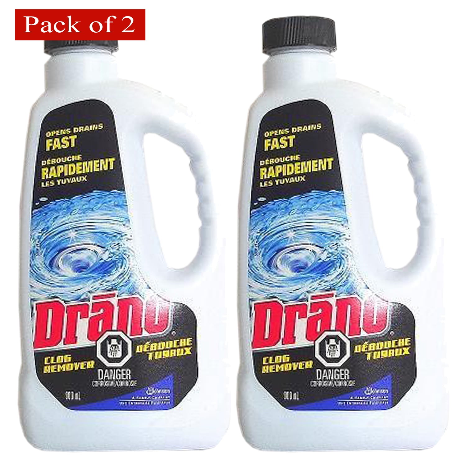 Drano Liquid Clog Remover 900ml (Pack of 2) - Walmart.com