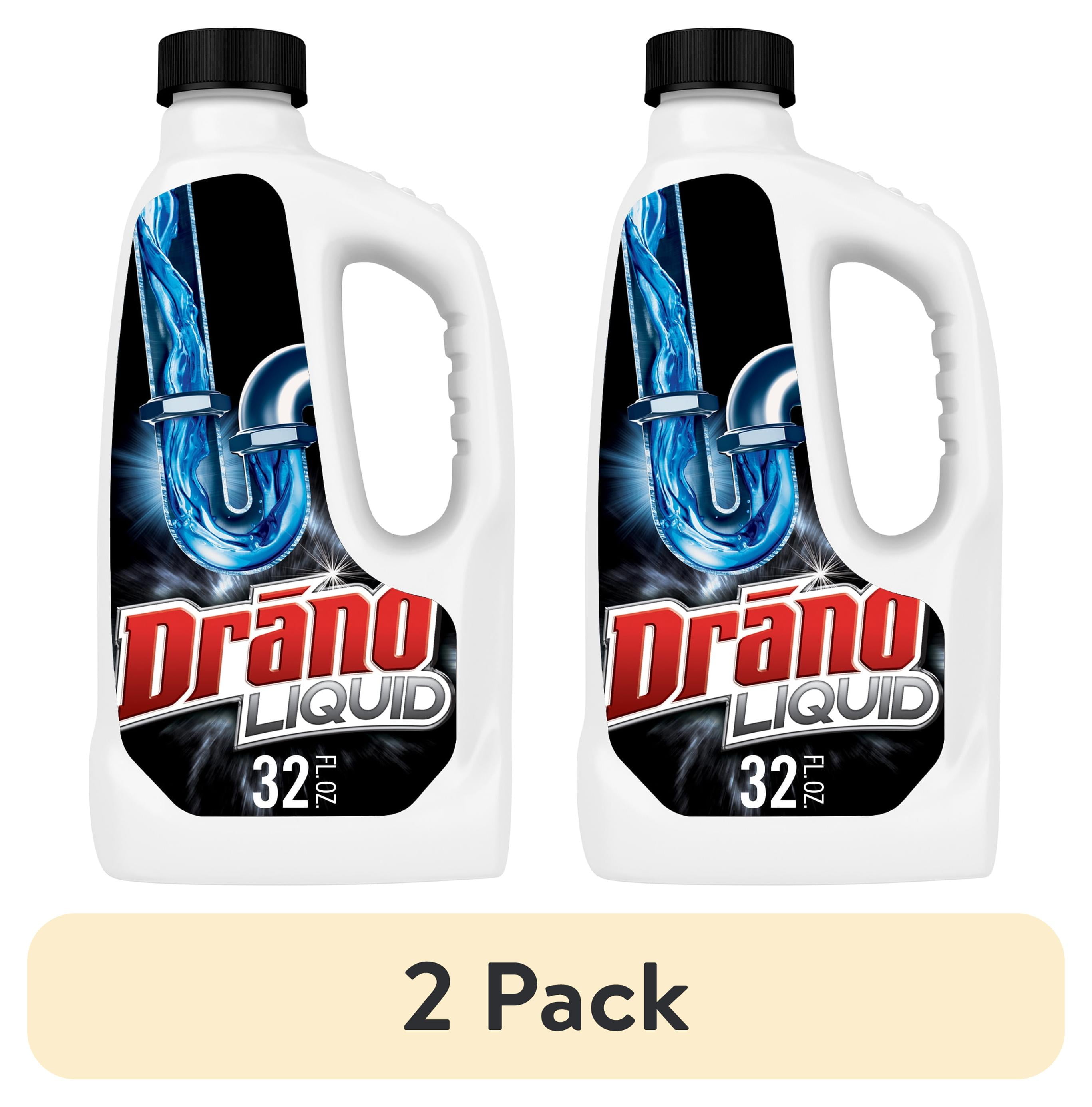 (2 pack) Drano Liquid Drain Cleaner & Opener, 32 oz - Walmart.com