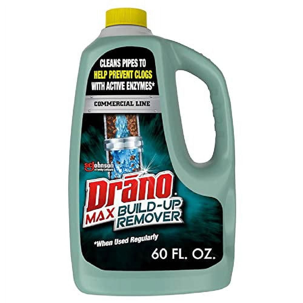 Drano Max Build Up Remover Drain Cleaner, Commercial Line, 64 oz ...