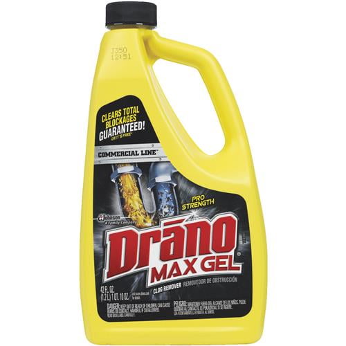 Drano Max Gel Commercial Line Drain Clog Remover 1GAL CLEANER, Each ...