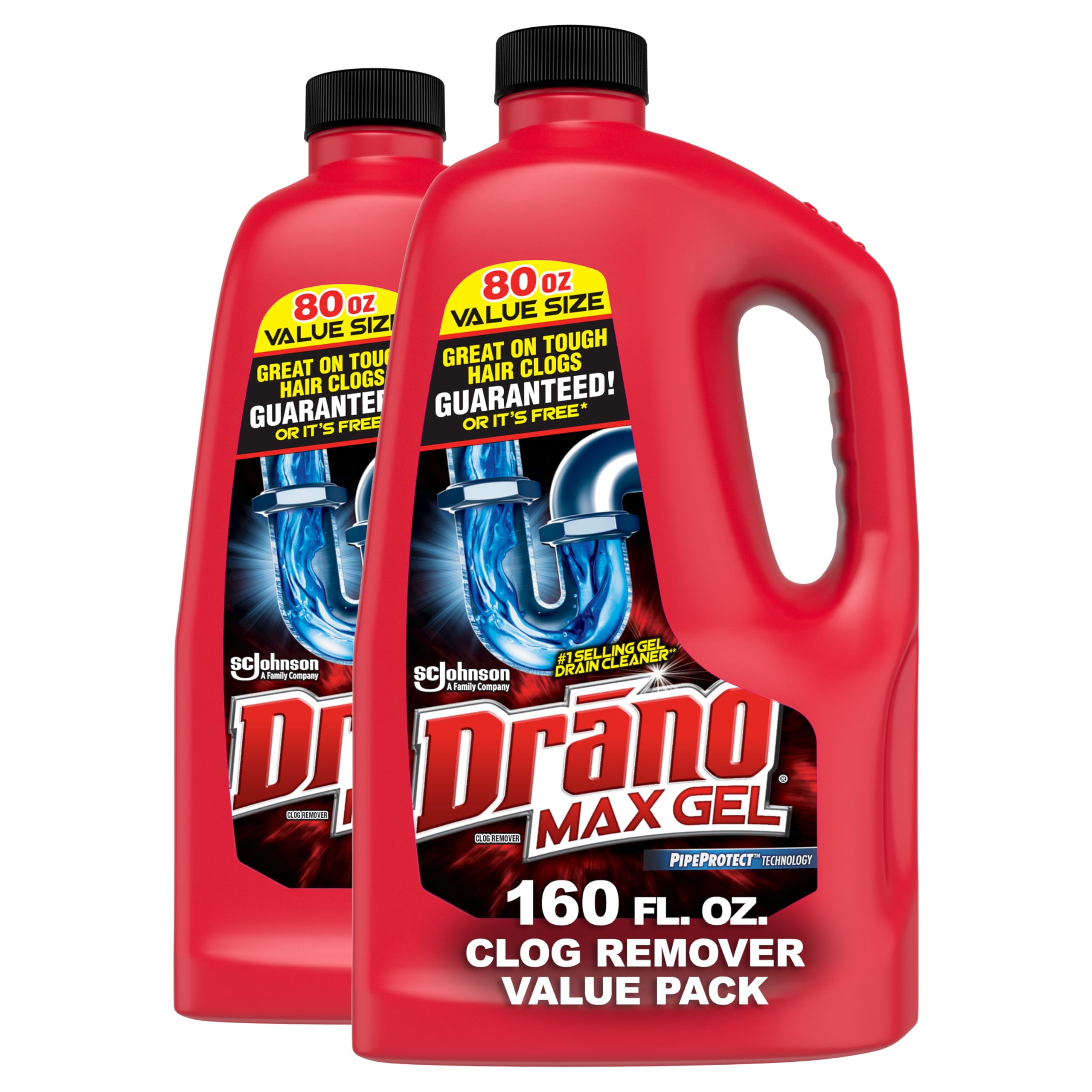 Drano Max Gel Drain Clog Remover and Cleaner for Shower or Sink Drains ...
