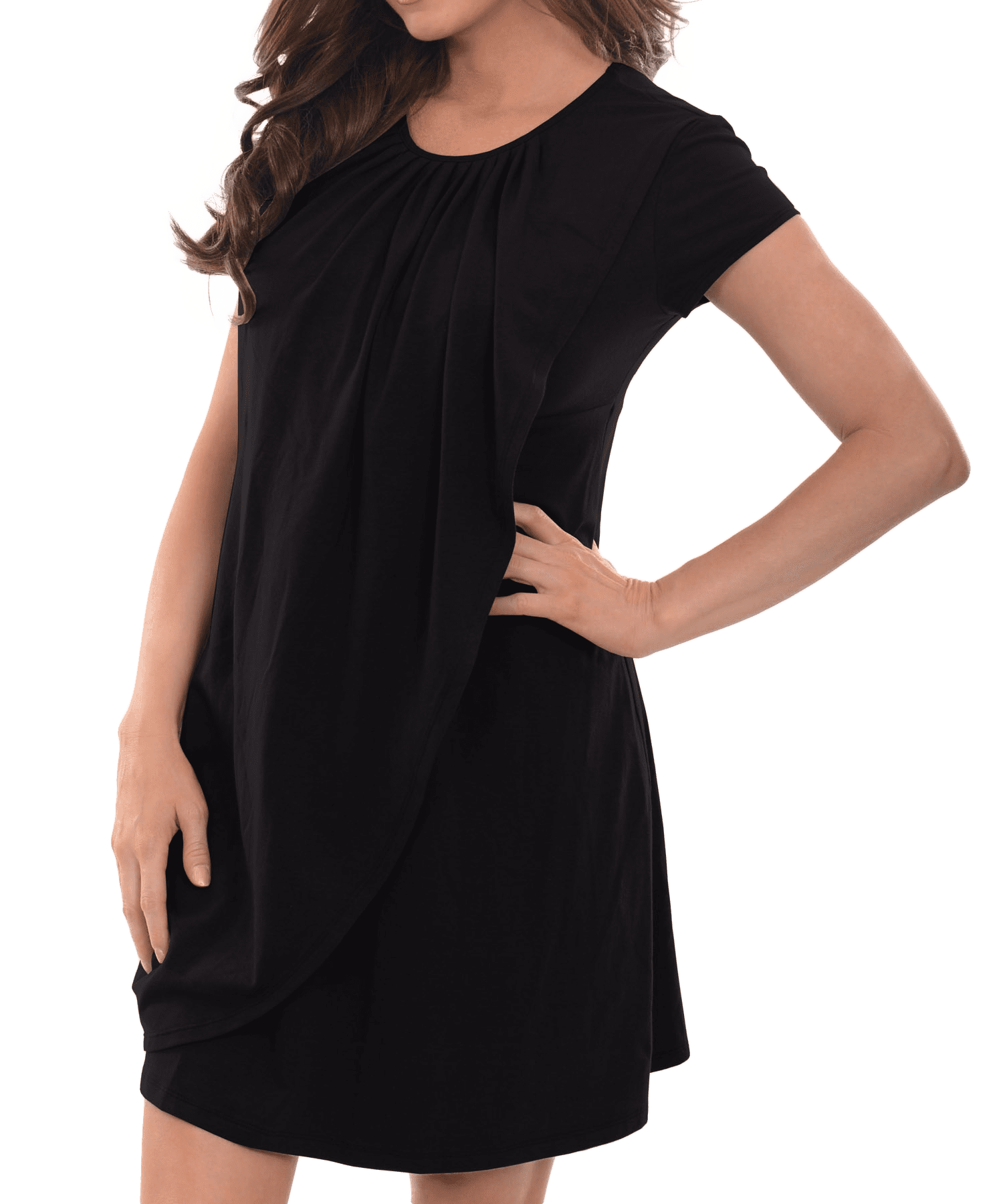 Dynabelly Drape Maternity/Nursing Dress - Walmart.com